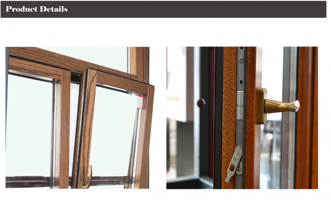 Oak Double Glazed Windows Outward Opening Sash Awning Side Hung Casement