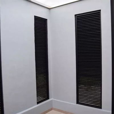 1.2mm Grey Color Outdoor Custom Window Louvers Toughened Terrace ...