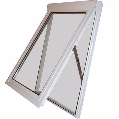 Clear Glass Aluminium Pivot Window , Inswing Awning Window With Hinge