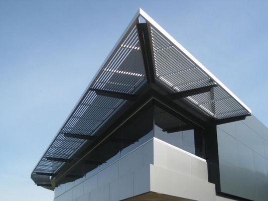 Prefabricated Horizontal Vertical Aluminum Sunshade Louvers