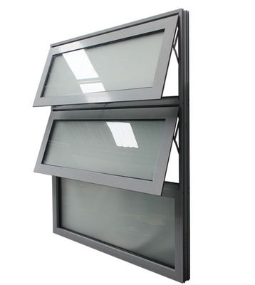 KLUK Aluminium Swing Windows , Double Swing Out Windows With Grill And Mesh